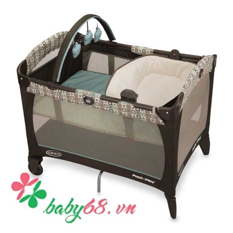 Giường cũi Graco PNP Reversible Napper & Changer Soho Square 1812041 ...