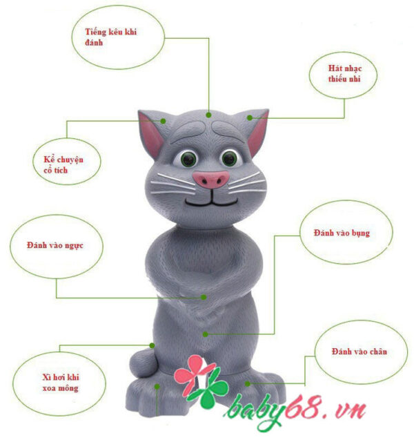 Mèo Talking Tom thông minh biết hát, biết nói, biết kể chuyện